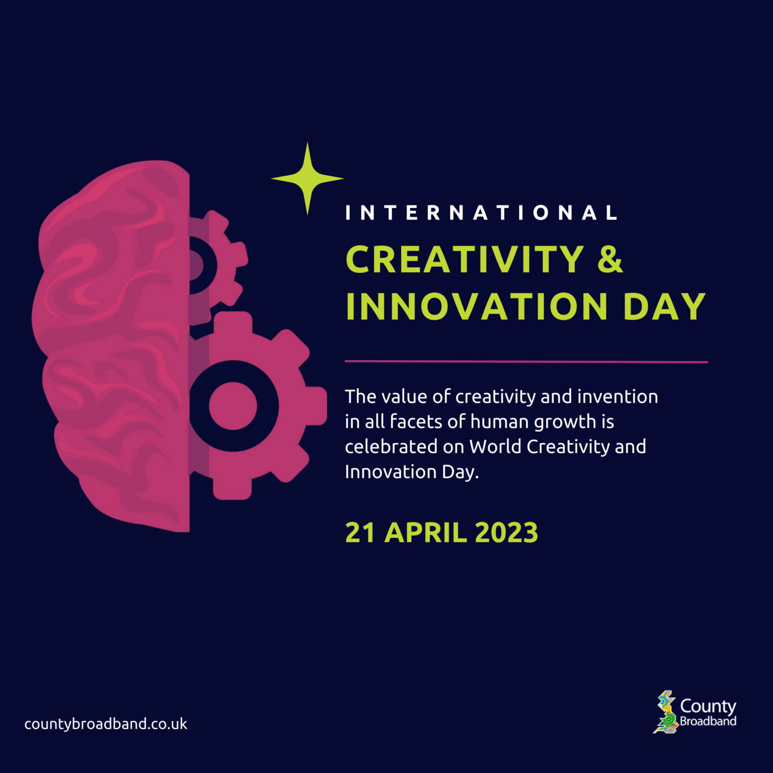 World Creativity and Innovation Day - County Broadband